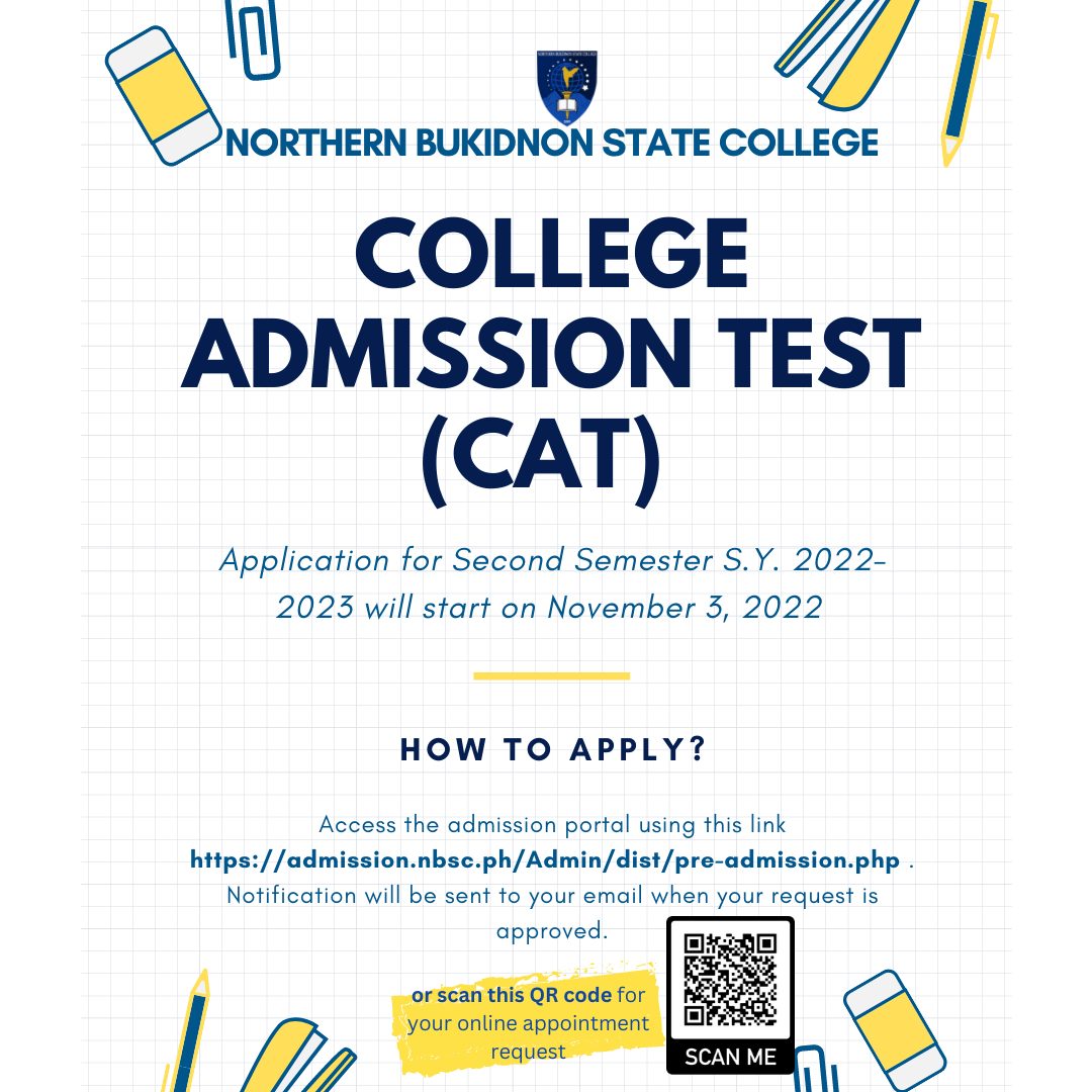 Admissions – Northern Bukidnon State College | NBSC