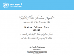 NBSC obtains UNAI membership - Northern Bukidnon State College | NBSC