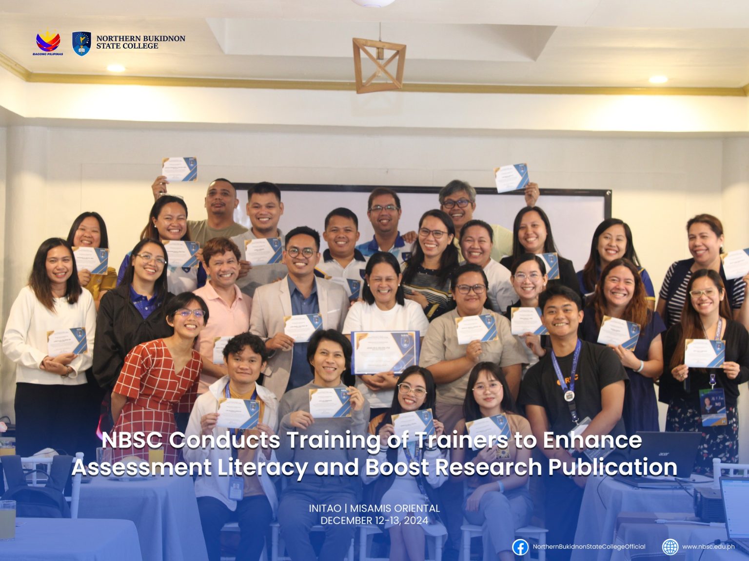 NBSC Conducts Training of Trainers to Enhance Assessment Literacy and ...