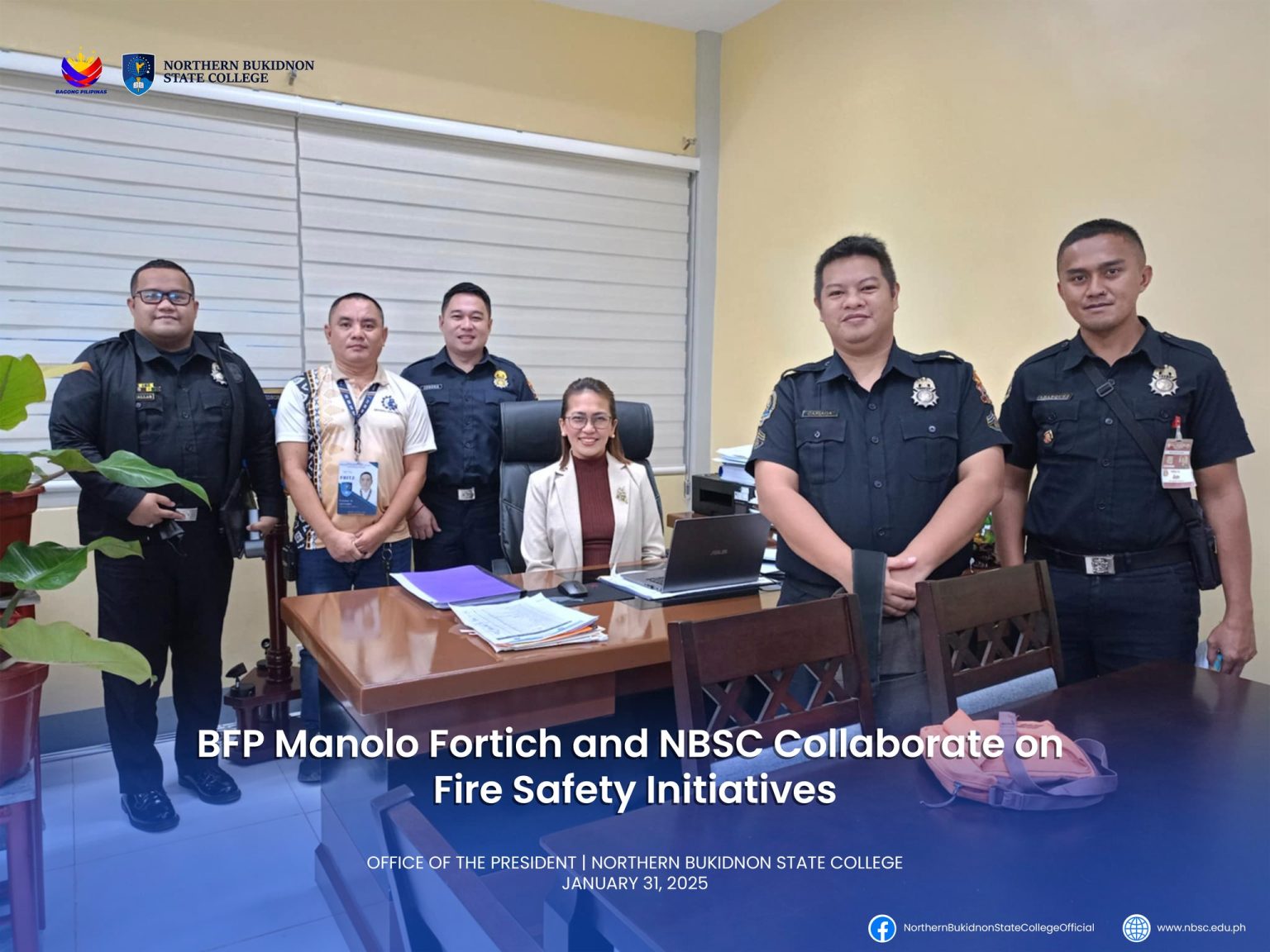 BFP Manolo Fortich and NBSC Collaborate on Fire Safety Initiatives ...