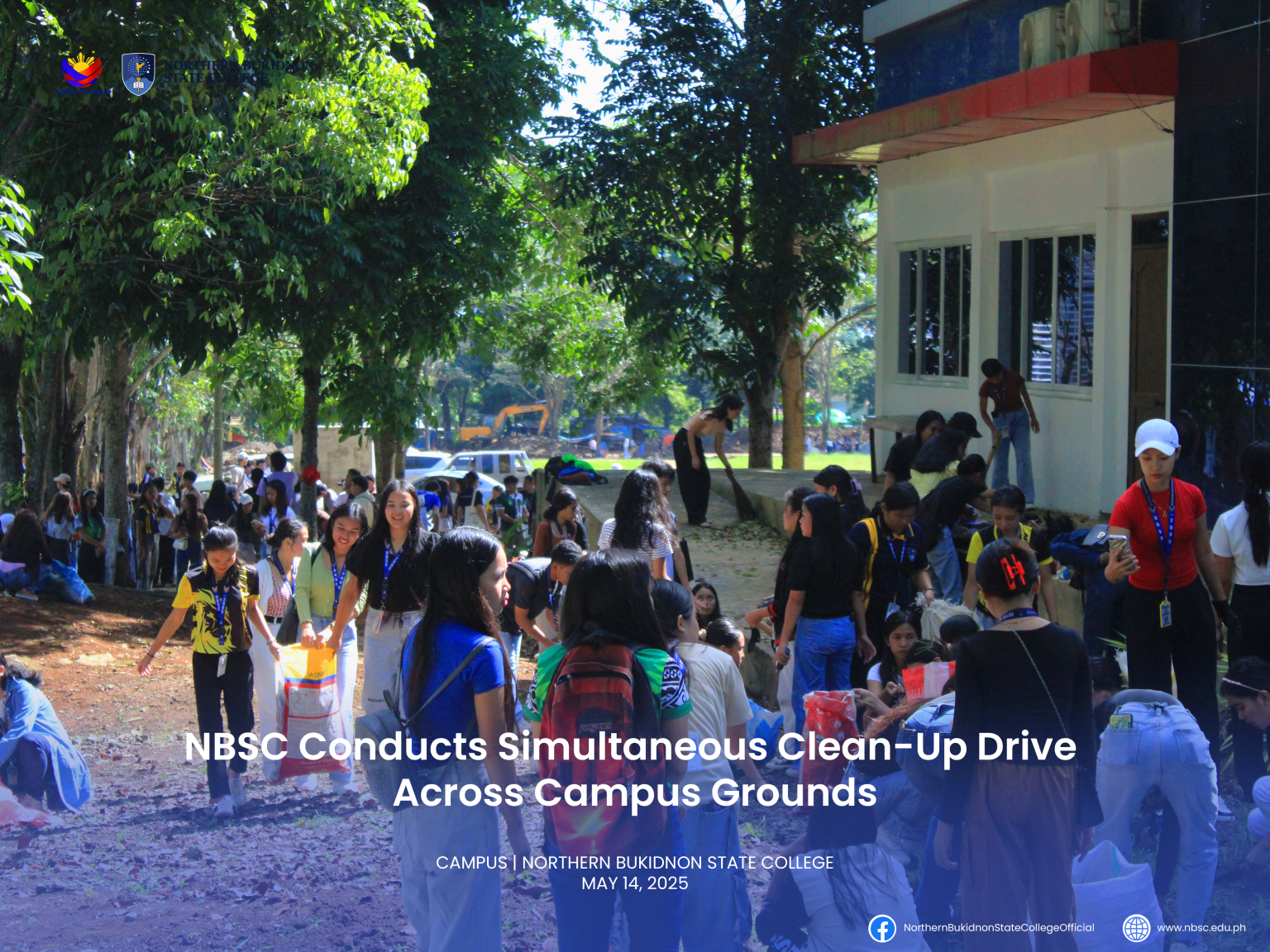 NBSC Conduct Simultaneos Clean-Up Drive Across Campus Grounds ...