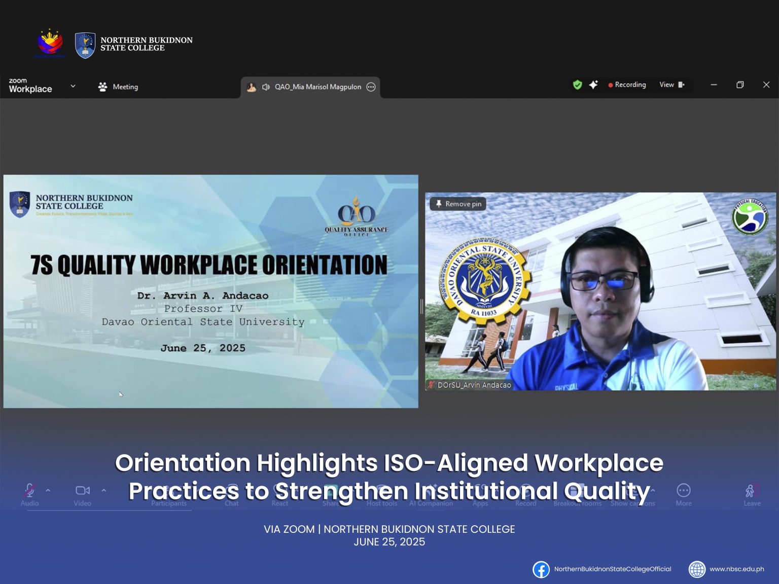 Orientation Highlights ISO-Aligned Workplace Practices to Strengthen ...