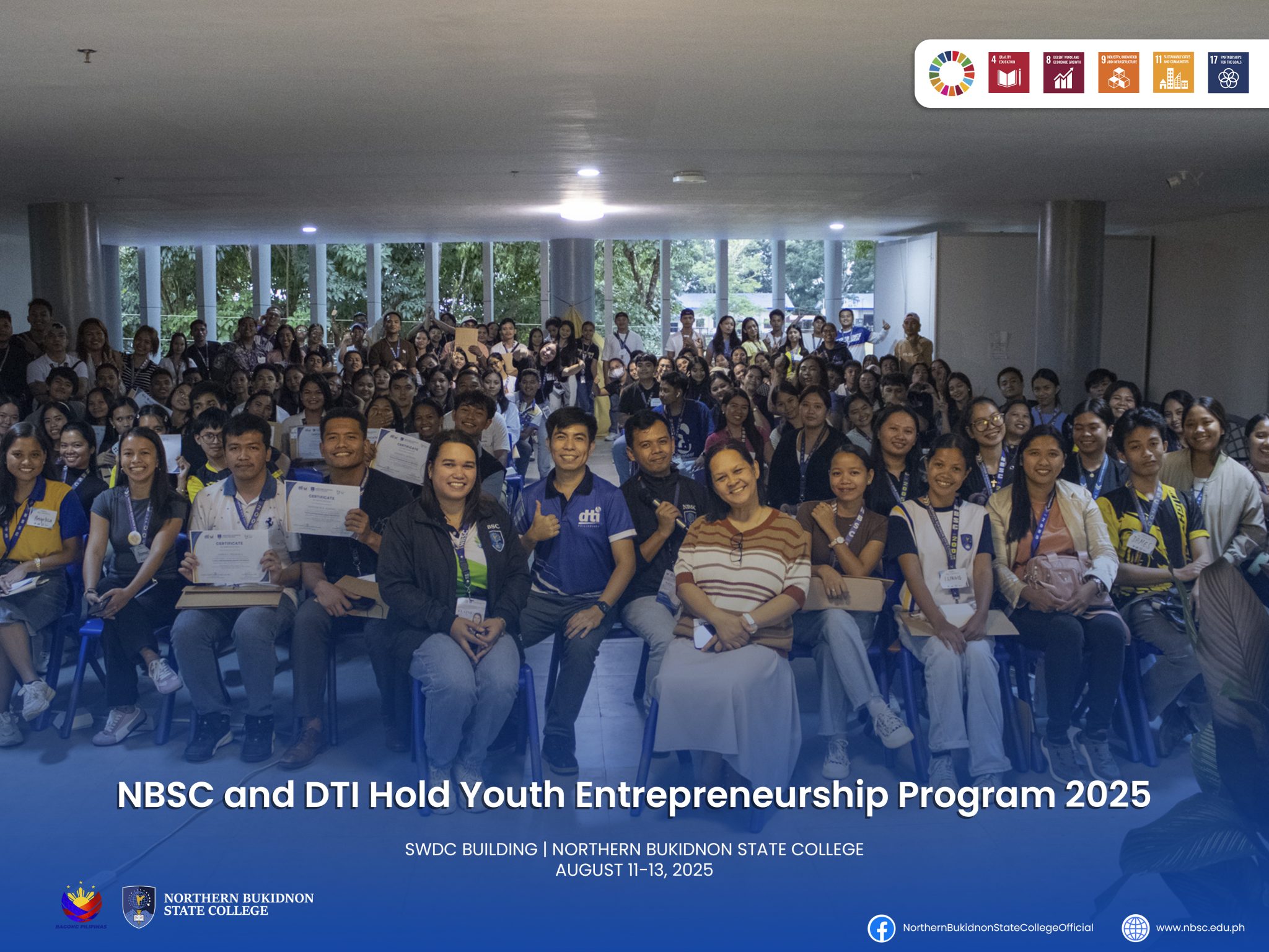 NBSC and DTI Hold Youth Entrepreneurship Program 2025 - Northern ...