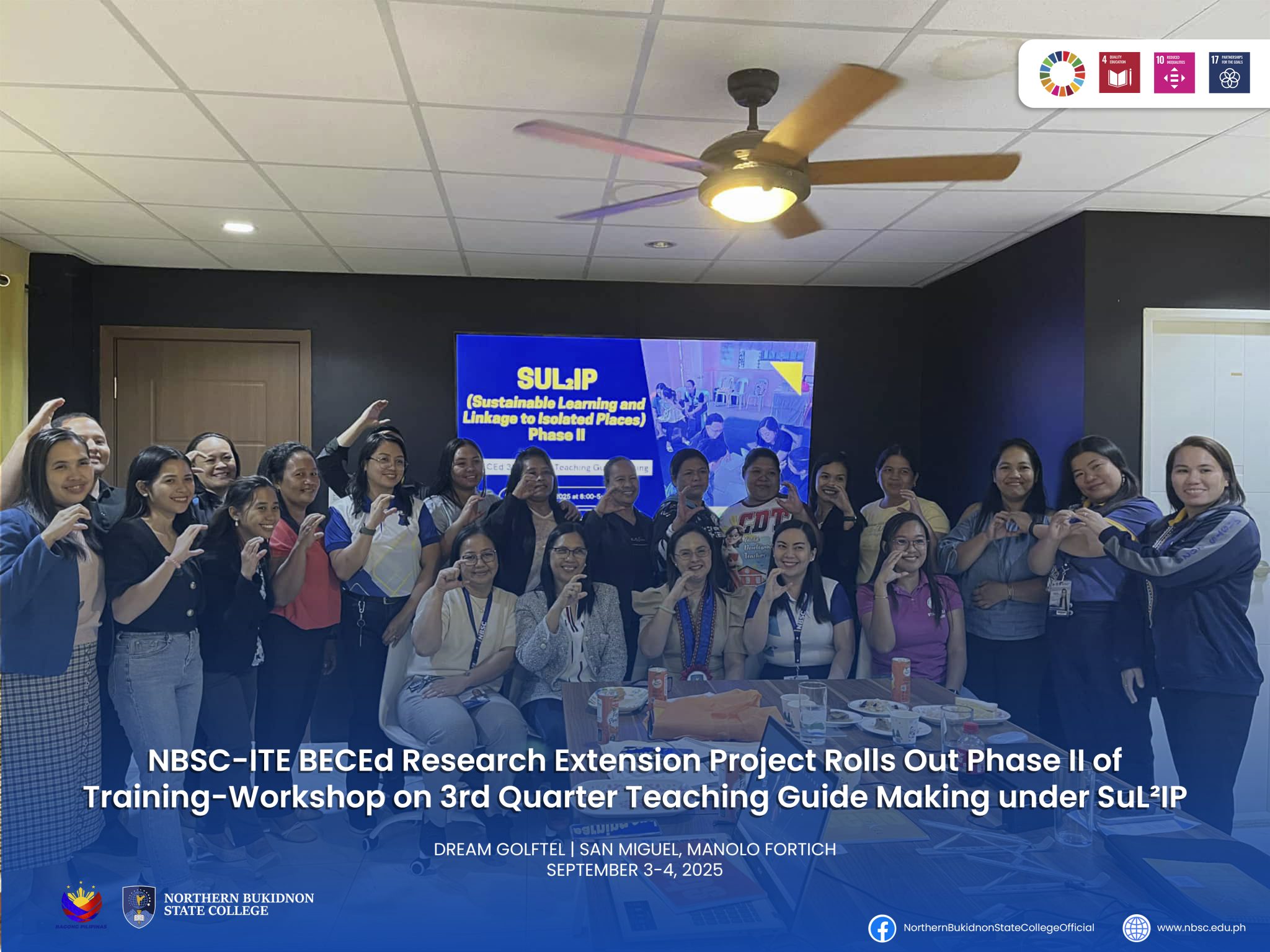 NBSC-ITE BECEd Research Extension Project Rolls Out Phase II of ...