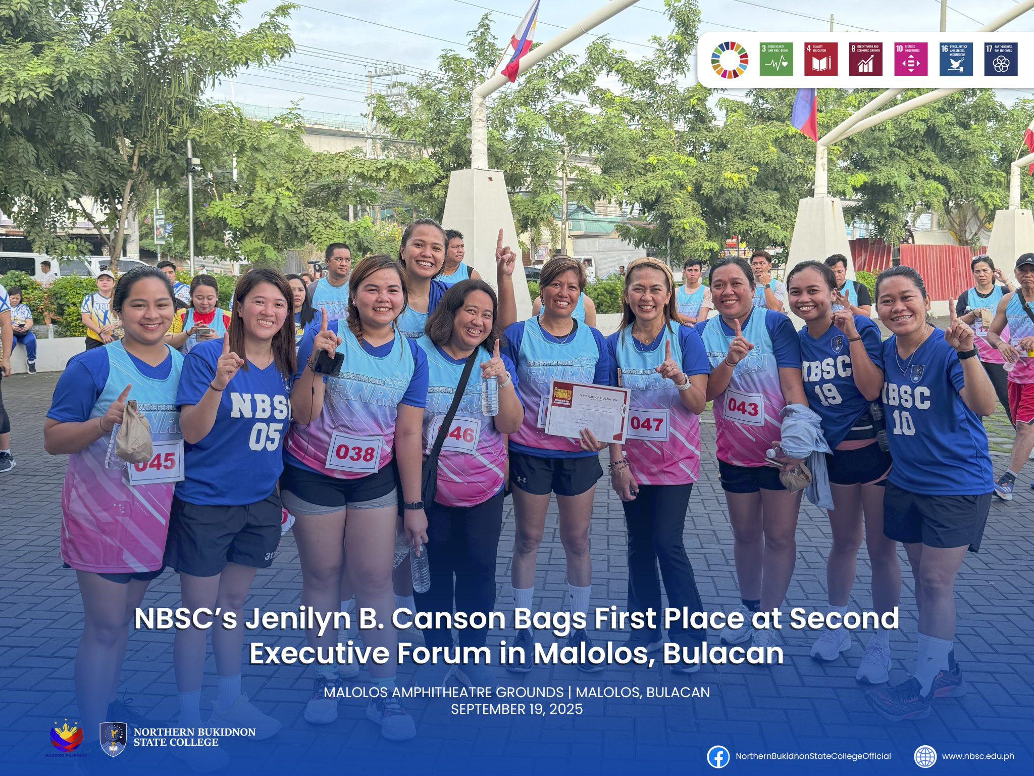 NBSC’s Jenilyn B. Canson Bags First Place at Second Executive Forum in ...