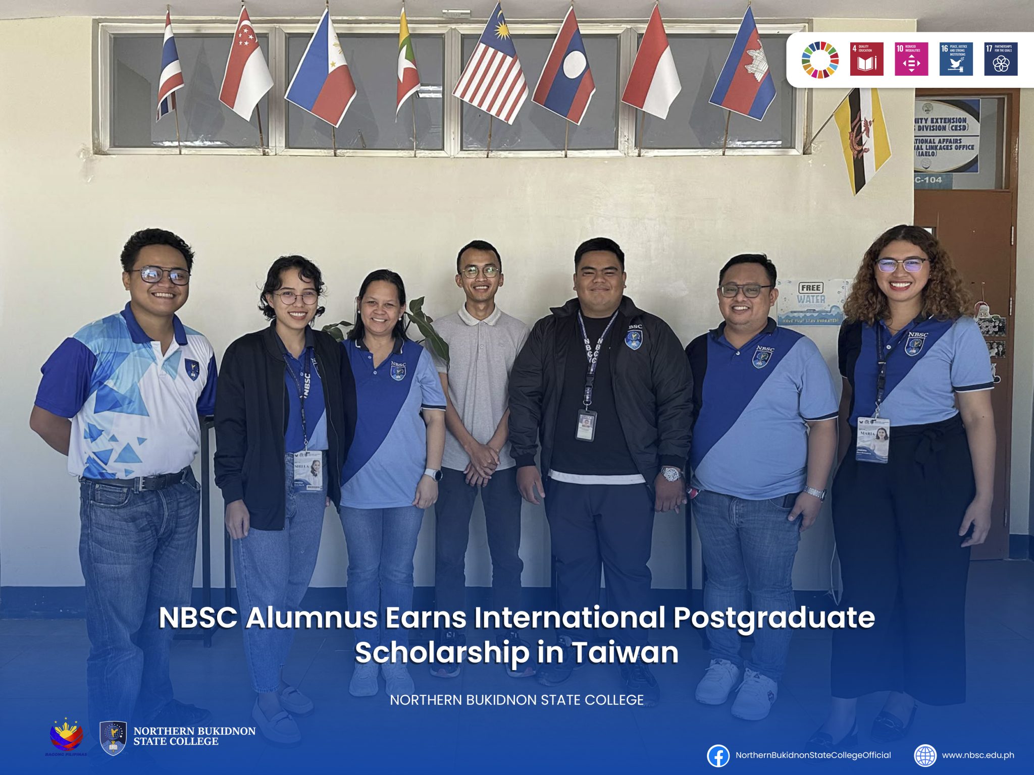 NBSC Alumnus Earns International Postgraduate Scholarship in Taiwan ...