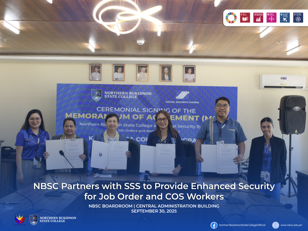NBSC Partners with SSS to Provide Enhanced Security for Job Order and ...