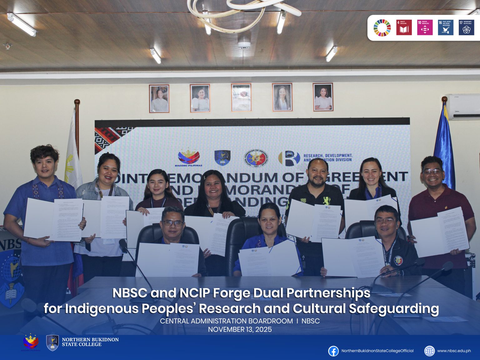NBSC and NCIP Forge Dual Partnerships for Indigenous Peoples’ Research ...